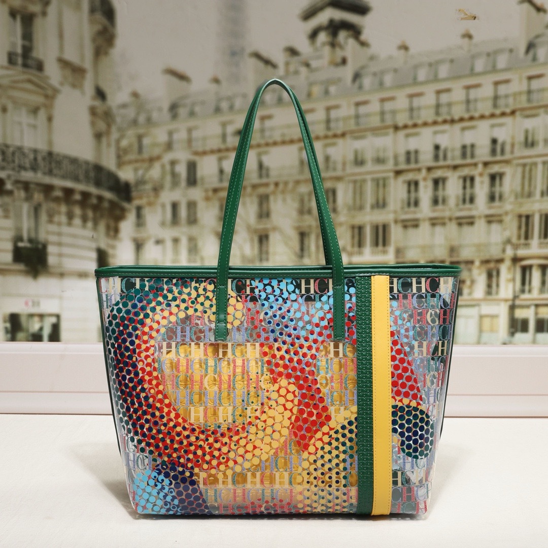 CHCH Women's Colorful Handbags Double Bags Transparent Letter Design ...